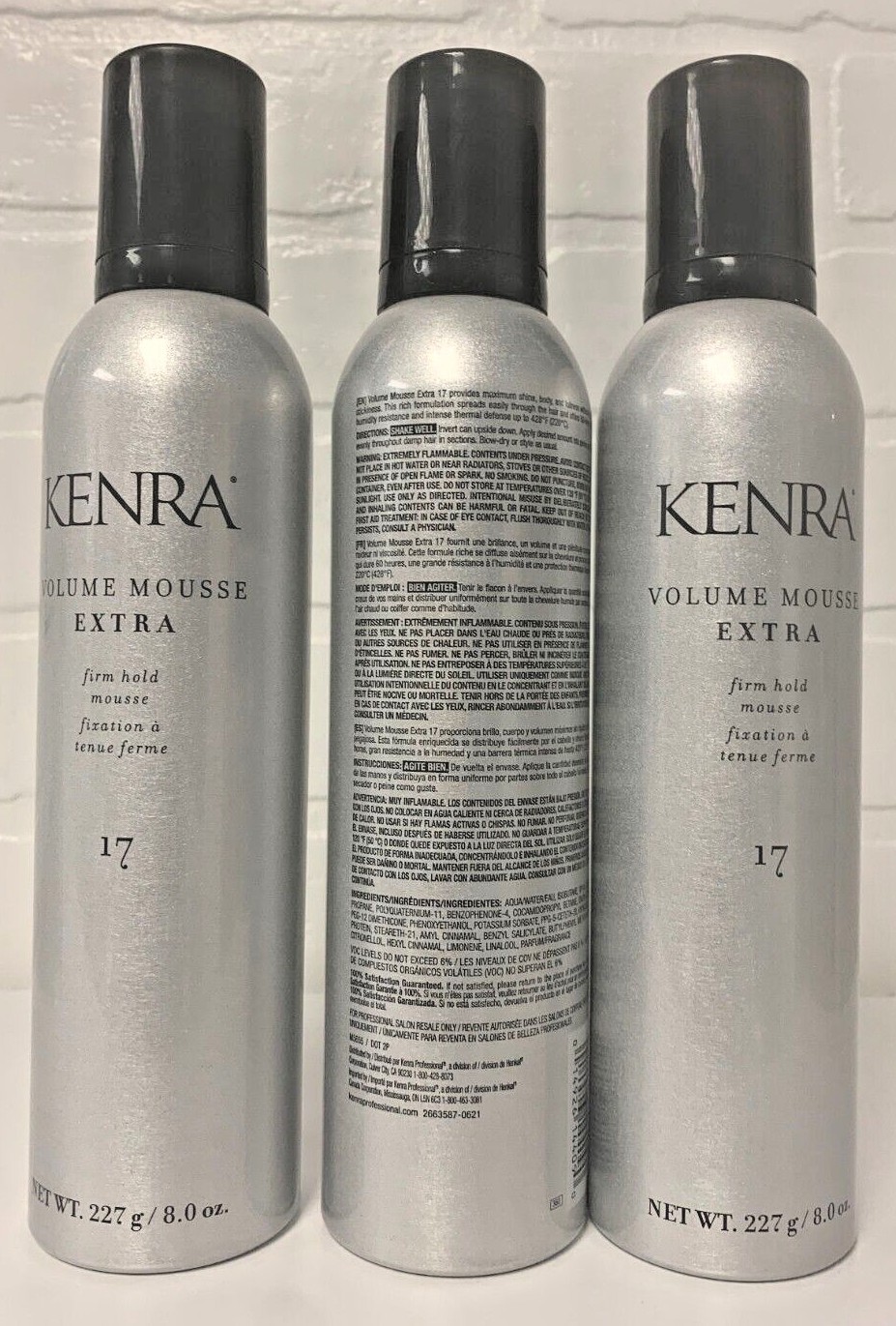 BRAND NEW Kenra Volume Mousse EXTRA # 17 8.0 Fl oz [CHOOSE QUANTITY] | eBay