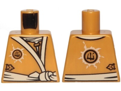 LEGO 973pb3839 Torso Ninjago Robe with White Sash Pattern | eBay