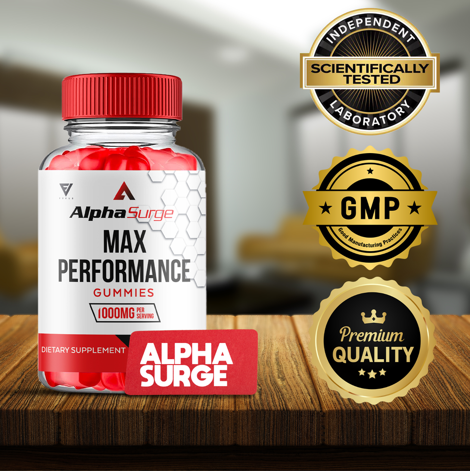 Alpha Surge Gummies, Alpha Surge Daily High Drive Support Formula (60 ...