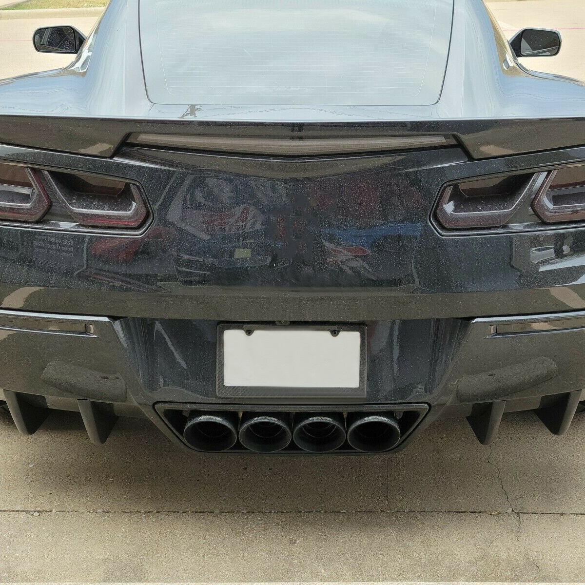 New Rear Bumper Air Diffuser Fin Body Kit For 14-20 Chevrolet Corvette ...