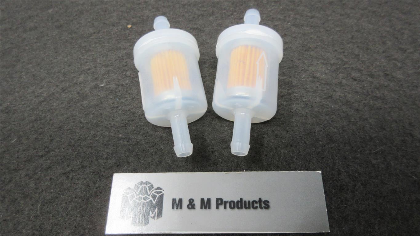 2 Genuine Briggs & Stratton 691035 Gas Fuel Filter 1/4" X 1/4" 695666 ...