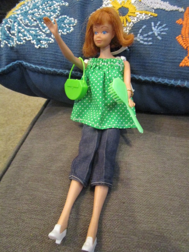 Vintage Barbie: Lovely Red Headed Midge Doll 1963 w/Lot (3 outfits ...