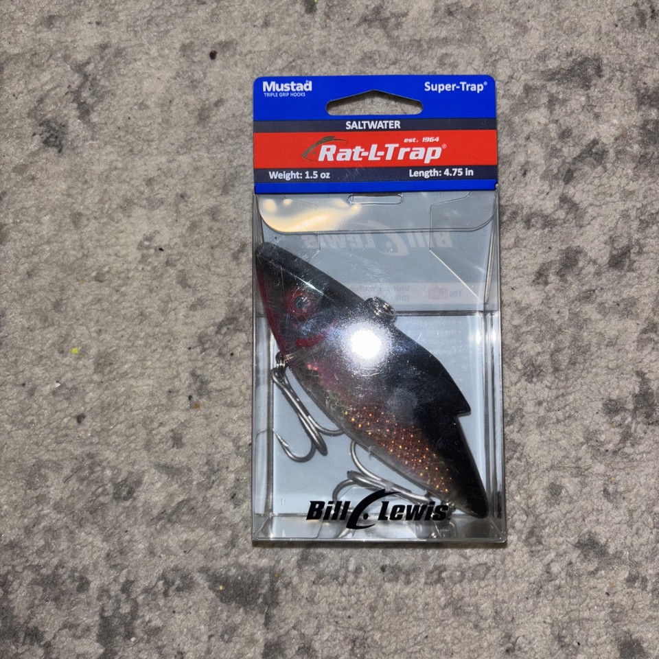 Lures Rat-L-Trap Lures 1-1/2-Ounce Super Trap (Black Halo) | eBay