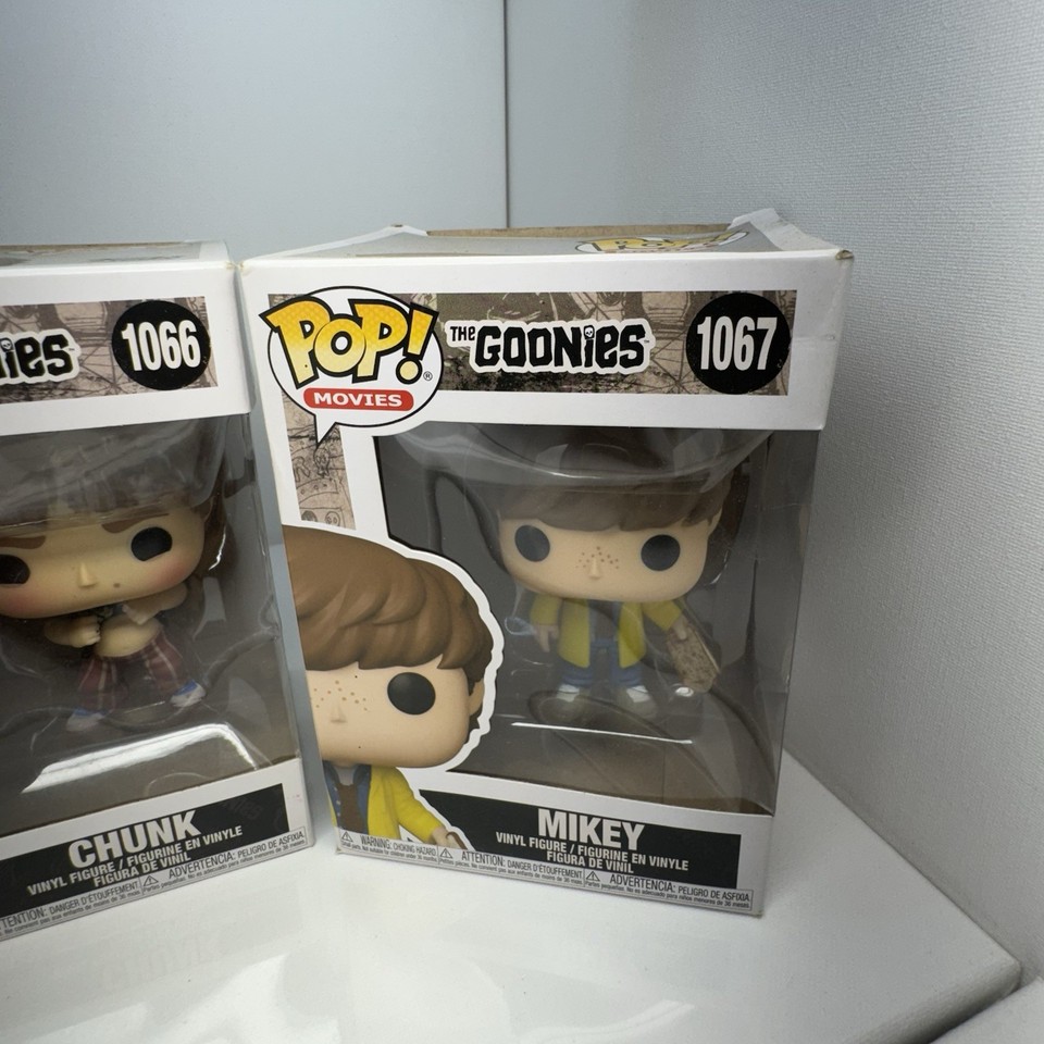 Funko Pop! The Goonies Set (Sloth #1065, Chunk #1066, Mikey #1067 ...