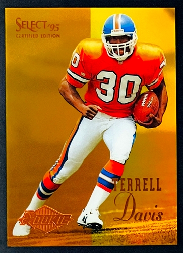 1995 SELECT CERTIFIED MIRROR GOLD #126 - TERRELL DAVIS (HOF) (RC ...