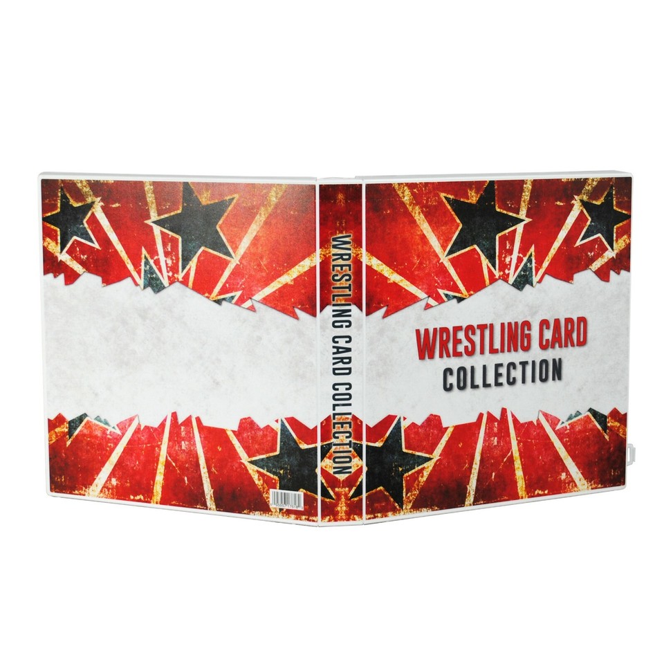 WWE Themed Trading Card Storage Kit - Includes Case and 20 Card Pages ...