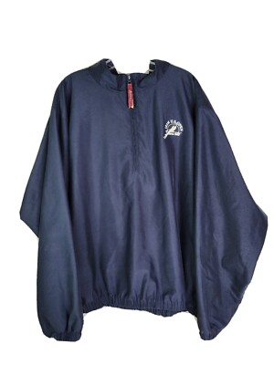 Byron Nelson Eleven Straight Men XXL 2X Blue 1/2 Zip Jacket 101st Us ...