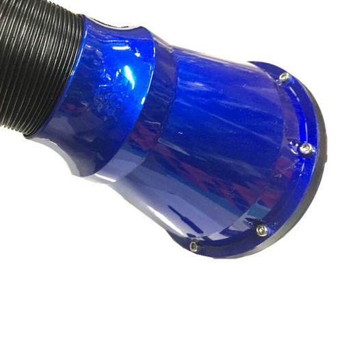 3" Car Auto High Flow Cold Air Inlet Cleaner Intake Bellows Filter Blue ...