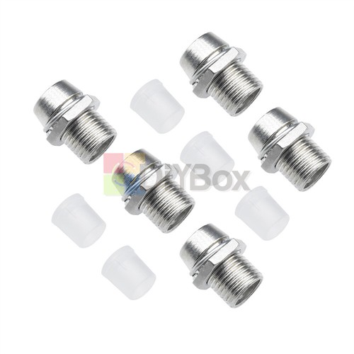 50Pcs 5MM Chrome Metal Silver Bezel LED Holder Panel Display Mount Base ...