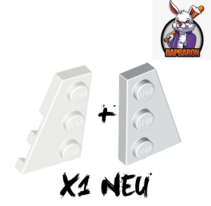 Lego® 1x 3x2 Wedge Links + Rechts White Weiß 43722 + 43723 Neuware ...