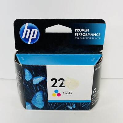 HP 22 Ink Cartridge Tri-color C9352AN Retail Box | eBay
