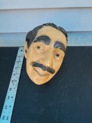 Antique italian ceramic chalk Plastered Statue Head figurine Rare ...