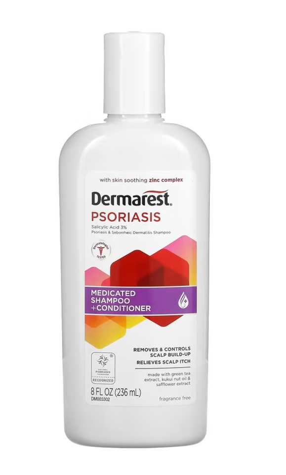 Dermarest Psoriasis Max Strength Medicated Shampoo + Conditioner - 236 ...