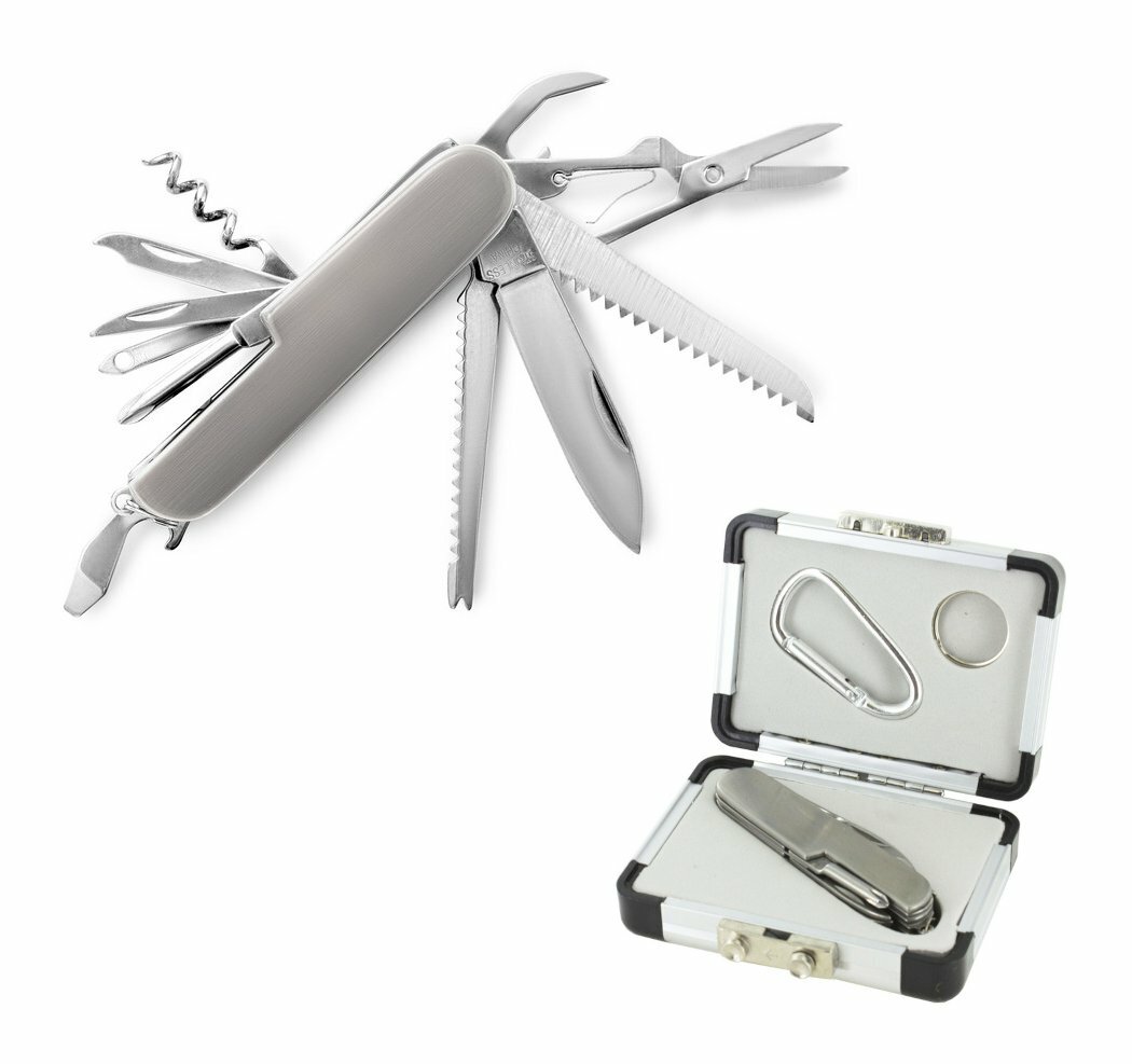 Maxam 14-function Army Knife Multi-tool With Carabiner Clip and ...