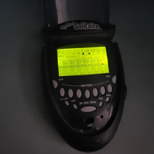 Radica 2003 Lighted Solitaire Flip Top Handheld Electronic Game Tested ...