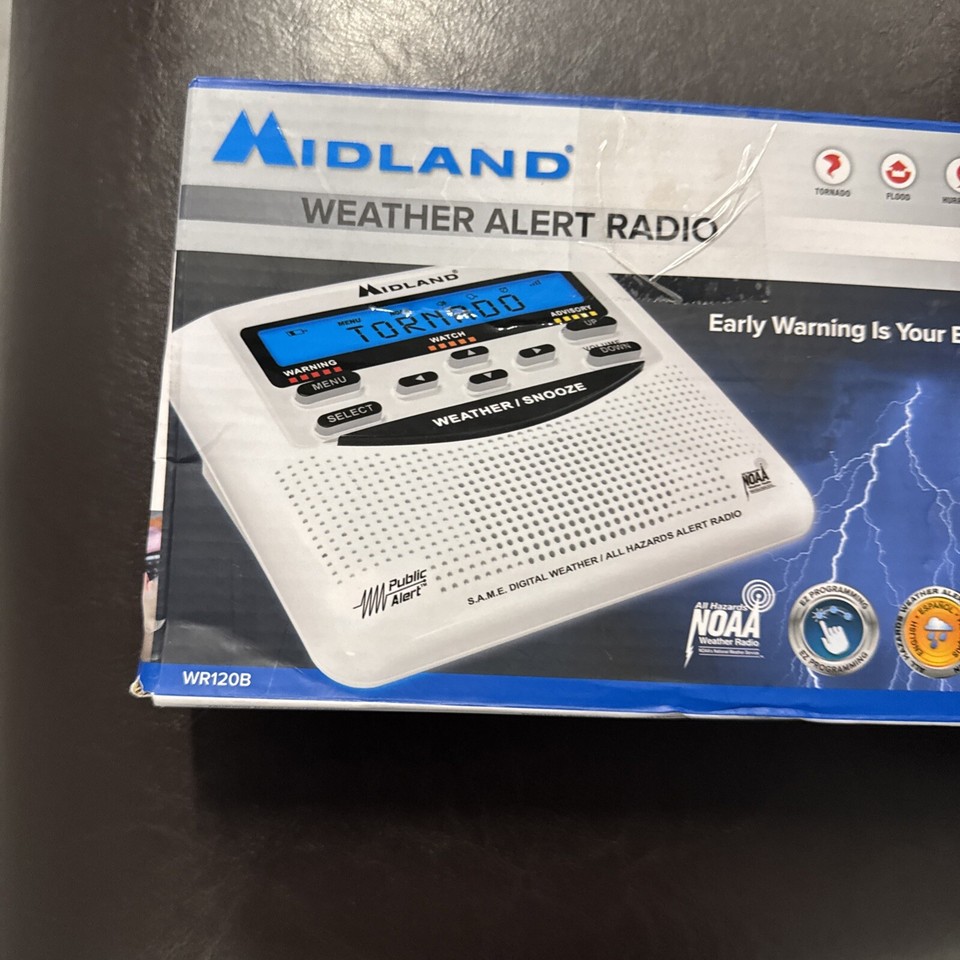 Midland WR120B NOAA Emergency Weather Alert Radio | eBay