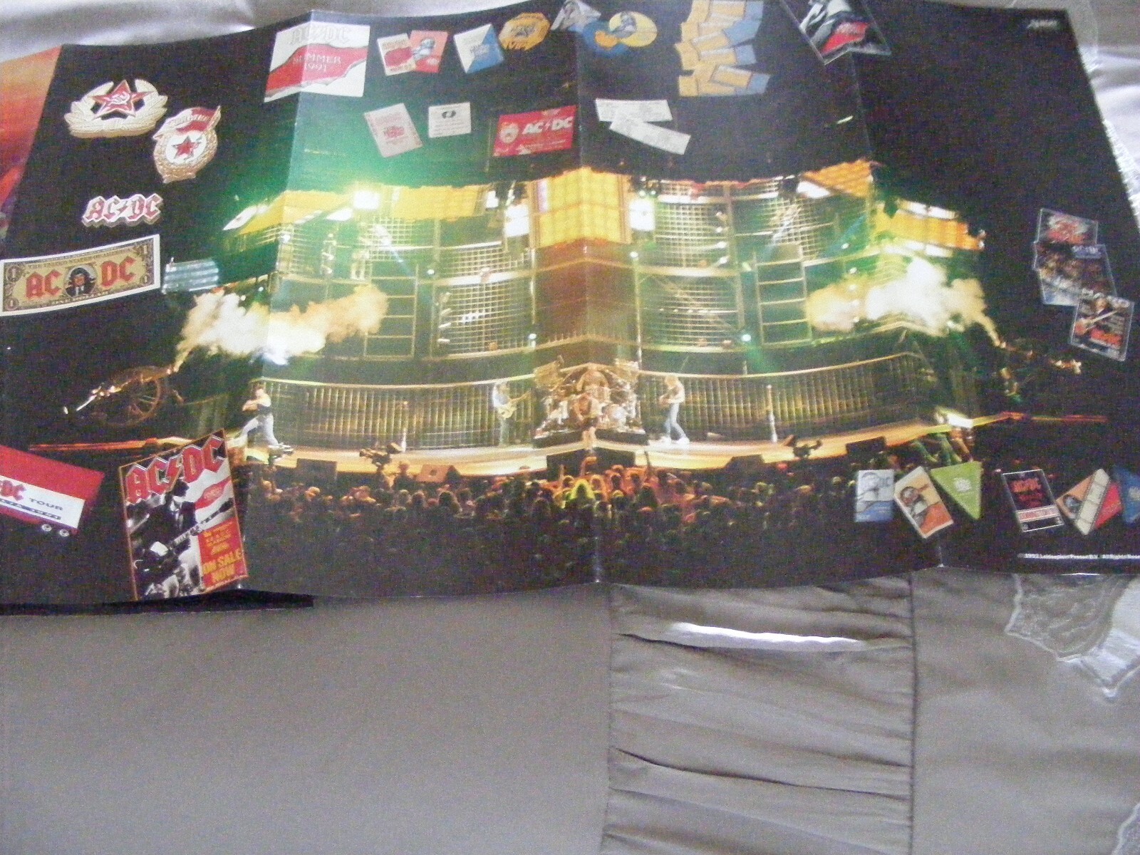 AC/DC "Live" 2 CD Long Box Set In V/G+. ATCO Records .7 92212-2. Poster ...