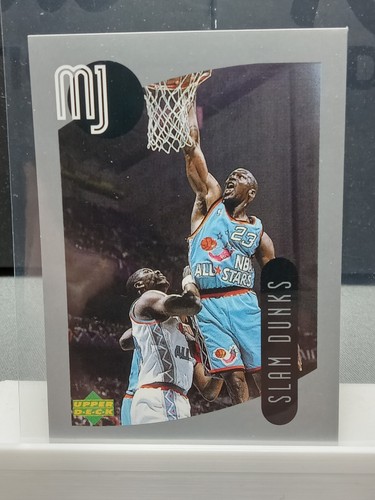 Vintage 1998-99 Upper Deck Michael Jordan Slam Dunks Sticker 97 Chicago ...