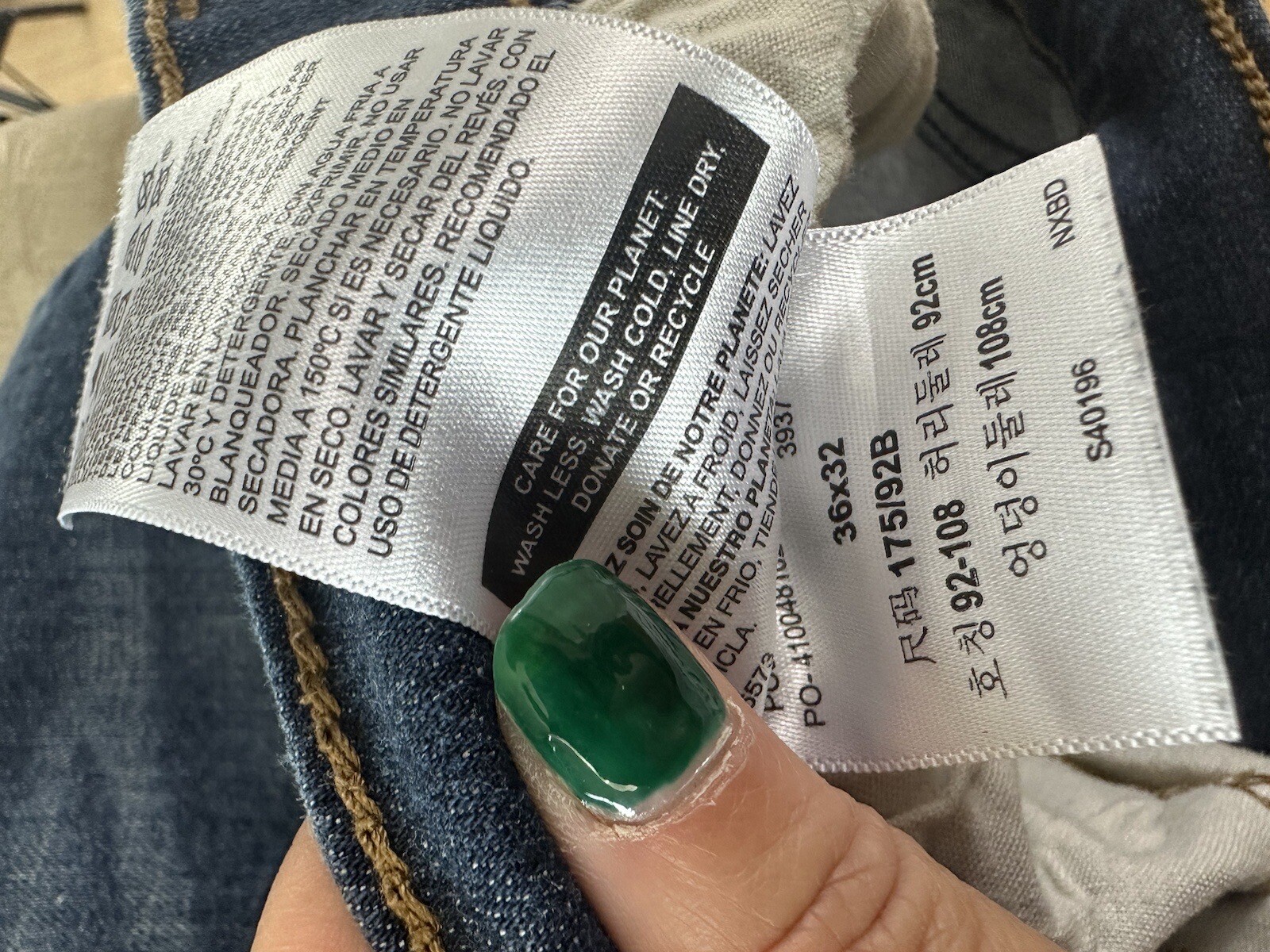 Levi Strauss Signature Athletic Gold Mens Jeans Stretch Blue Denim Tag ...