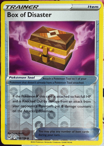 Box of Disaster Reverse Holo - 154/196 - Lost Origin Pokemon 2022 | eBay