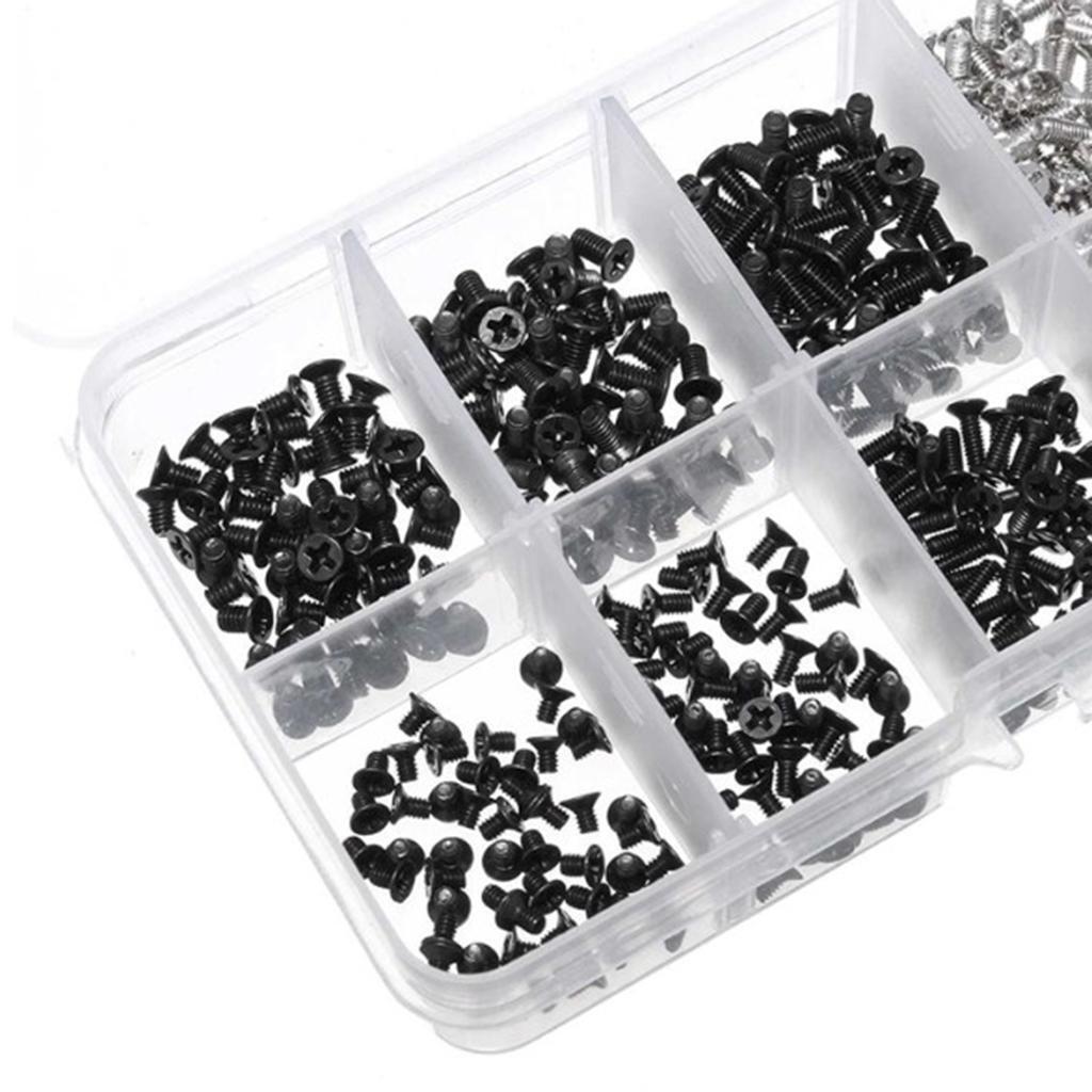 500Pcs Universal Laptop M2 M2.5 M3 Screws Set for Motherboard DIY Accs ...