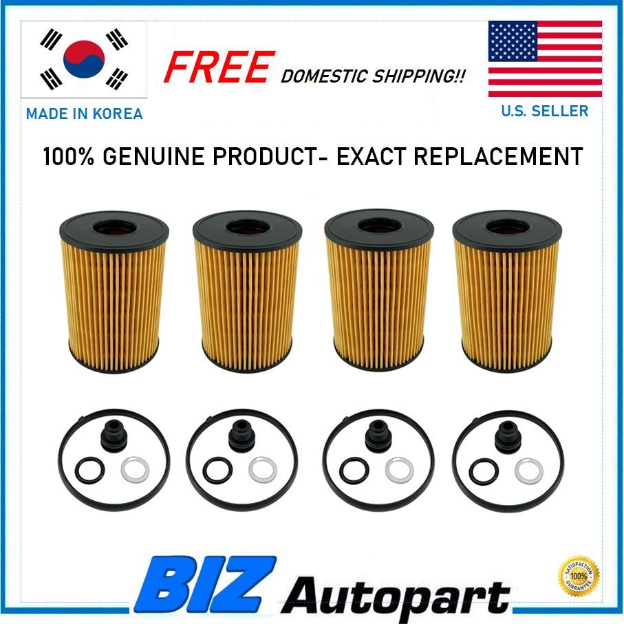 Genuine 4PACK Oil Filters for 2020-2025 Hyundai Kia 2.5L Models 26350 ...