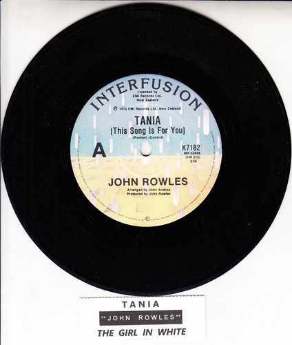 JOHN ROWLES Tania (This Song Is For You) 7" 45 rpm record + juke box ...
