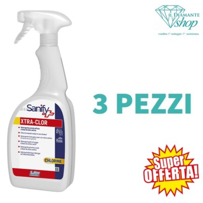 SUTTER Sanify Xtra-Clor 750ml Detergente Tutte le Superfici Confezione ...