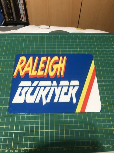 Raleigh Burner BMX Retro Old Skool, metal tin sign. Garage,mancave ...