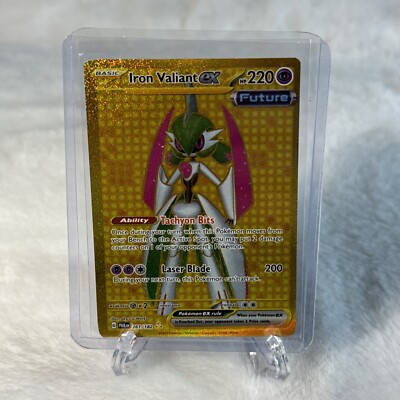 Iron Valiant EX 261/182 Pokémon Paradox Rift Gold Hyper Rare NM | eBay