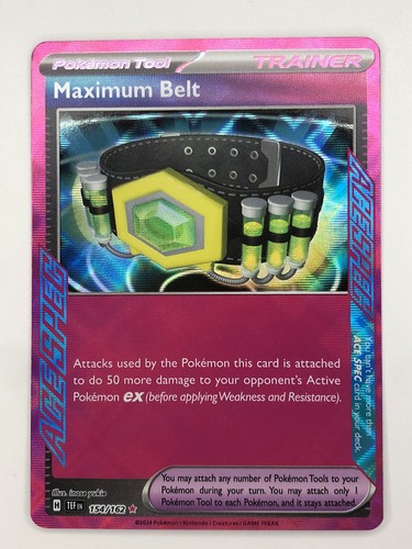 Pokemon TCG Maximum Belt 154/162 Ace Spec Rare Temporal Forces Near ...