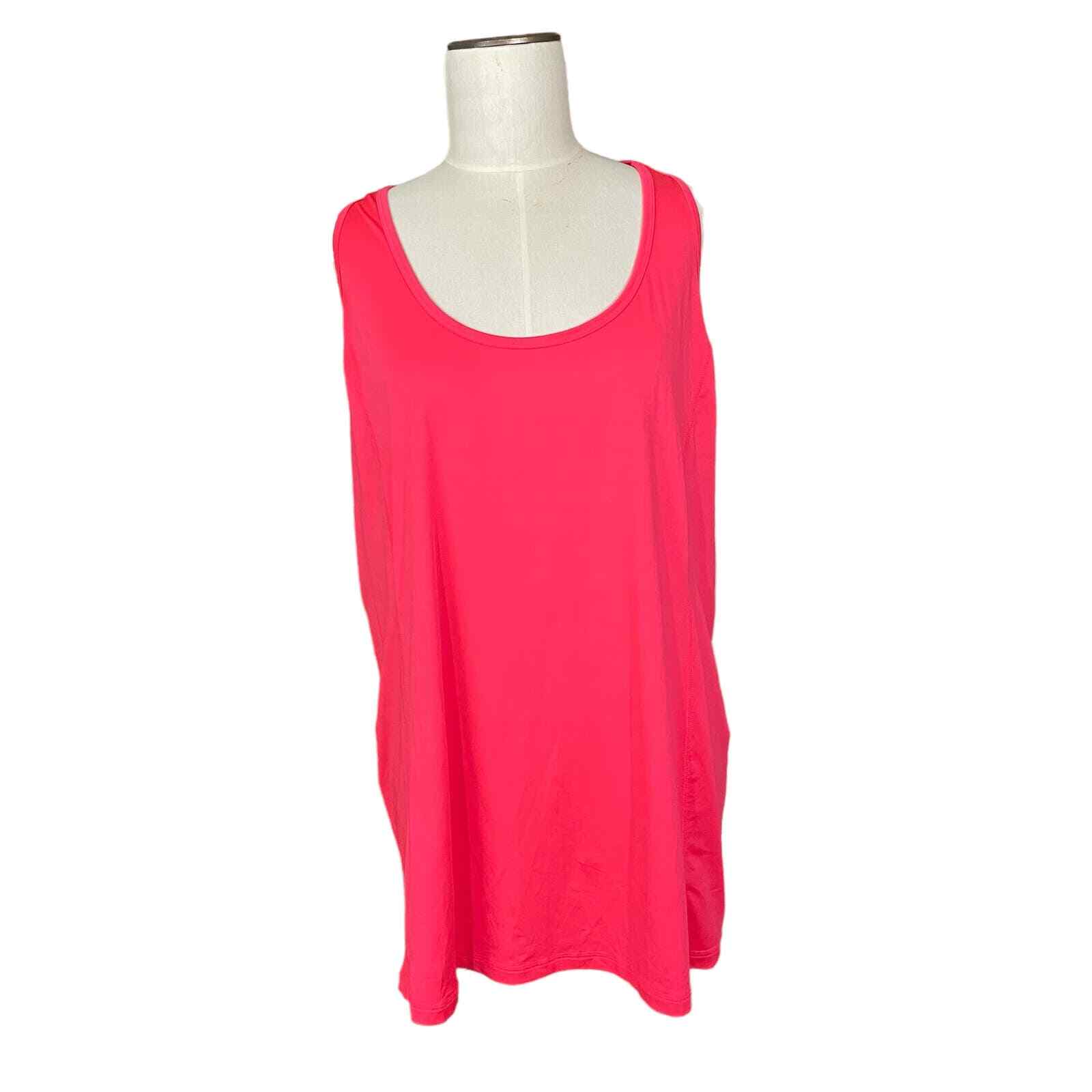 LIVI Active Tank Top 22 / 24 Lane Bryant Womens Coral Racerback Plus ...