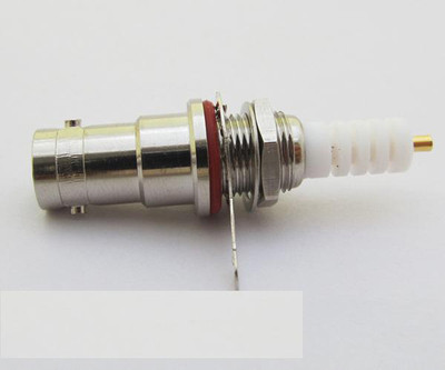 RP-BNC Female nut bulkhead solder panel mount Audio Speaker Connector ...