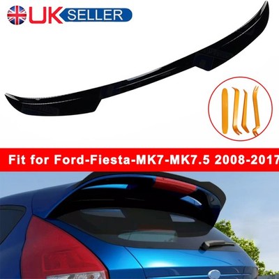 For Ford Fiesta Rear Spoiler Extension Lip Wing Mk7-7.5 ST Zetec S ST ...