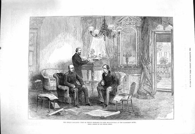 Old Antique Print 1878 Berlin Congress Prince Bismarck Beaconsfield ...