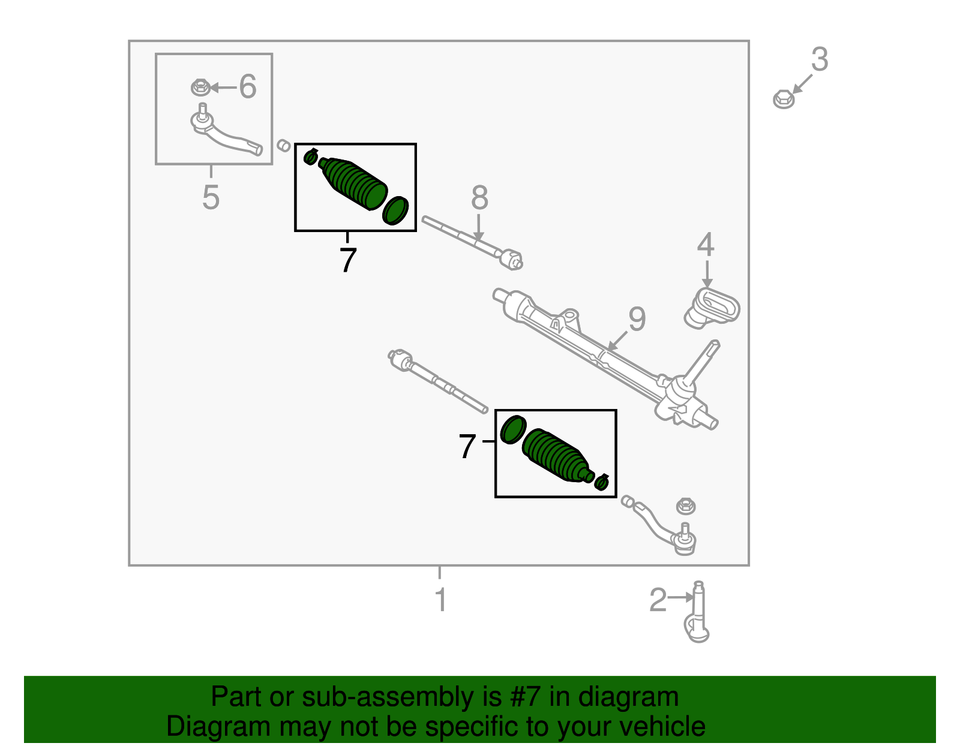 Genuine Nissan 2007-2012 Nissan Sentra - Tie Rod Boot D8203-ET00A | eBay