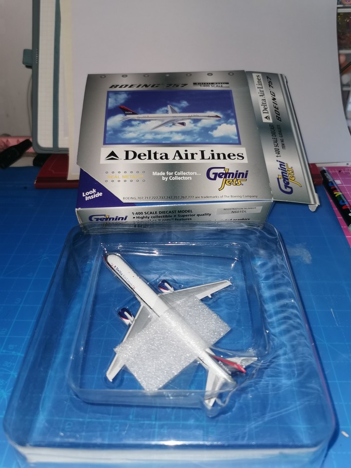 Boeing 757-200 Delta Air Lines Gemini Jets 1:400 Scale Model | eBay UK