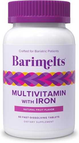 BariMelts Bariatric Multivitamin with Iron, 60 Fast-Dissolving Tablets ...
