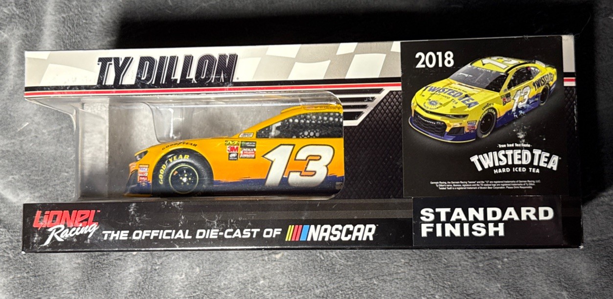2018 Ty Dillon 13 Twisted Tea 1/24 Lionel Nascar Diecast 1/409 Rare | eBay