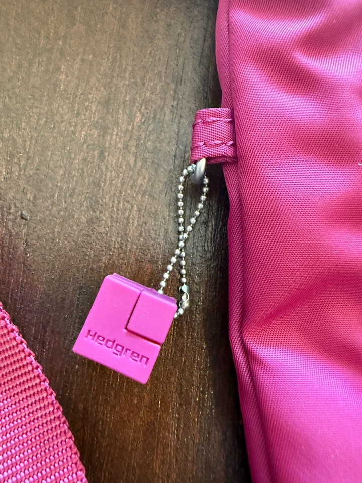New Hedgren Crossbody Bag Pink RFID Protected Purse Adjustable Strap | eBay