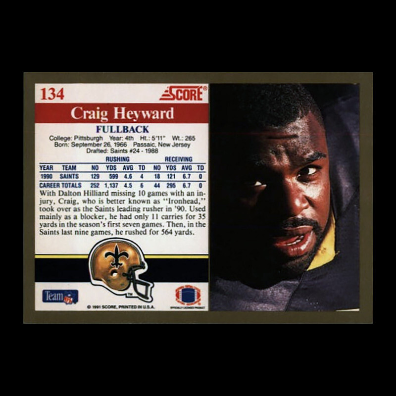 1991 Score Football #134 - Craig Heyward [Base] New Orleans Saints | eBay