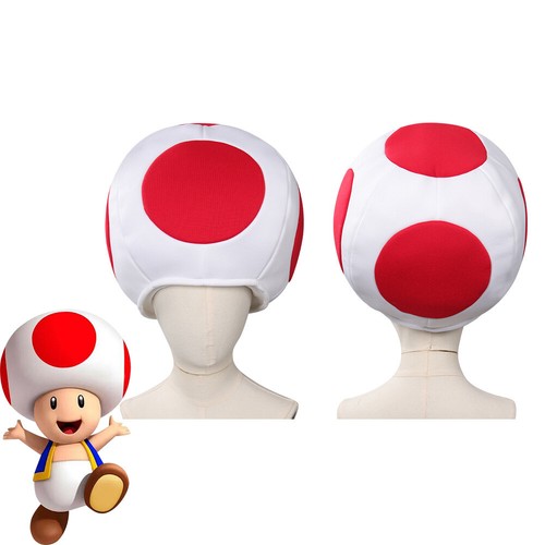 The Super Mario Bros.Movie Toad/KINOPIO Cosplay Cap Winter Costume Prop ...