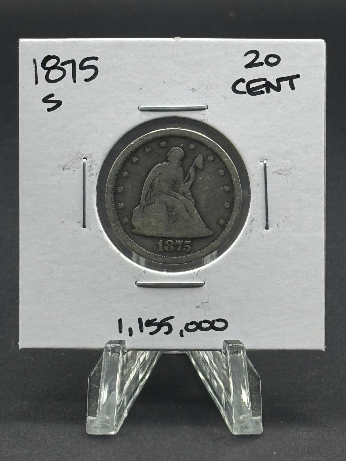 1875-S 20C Twenty Cent Piece, Ungraded, 90% Silver Coin | eBay