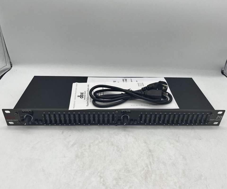 DBX 215 Graphic Equalizer Professional Products Tested Rack Mount 15 ...