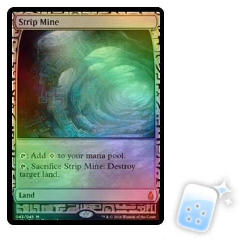 FOIL STRIP MINE Masterpiece Series: Zendikar Expeditions Magic MTG MINT ...