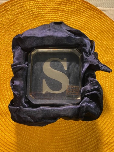 Fifth Avenue Hand Made Crystal Monogrammed Paperweight - Letter S | eBay