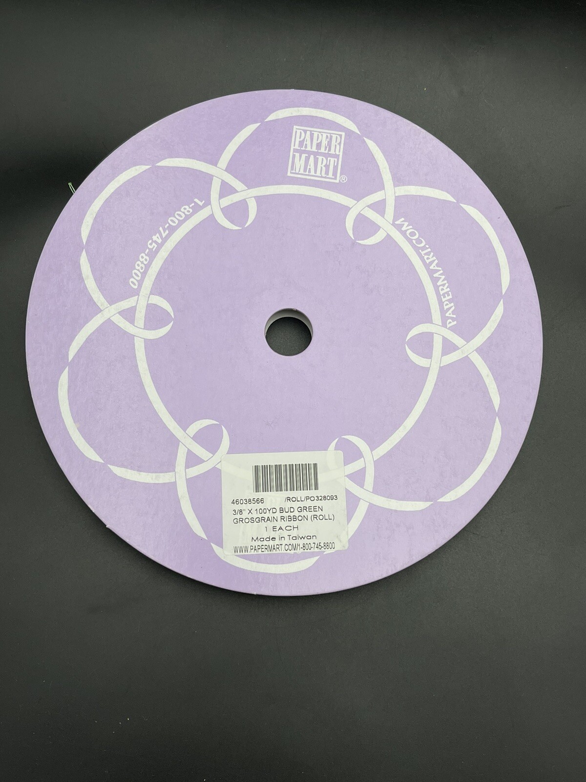 3/8" x 100 yd BUD GREEN Grosgrain Ribbon Roll Paper Mart NEW | eBay