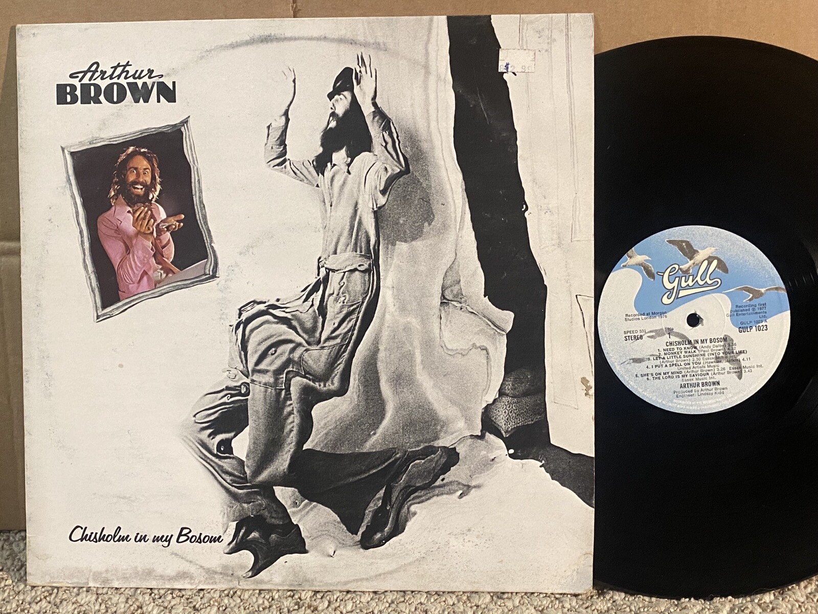 Arthur Brown Chisholm In My Bosom VG+ GORGEOUS! UK ORIG GULL psych ...