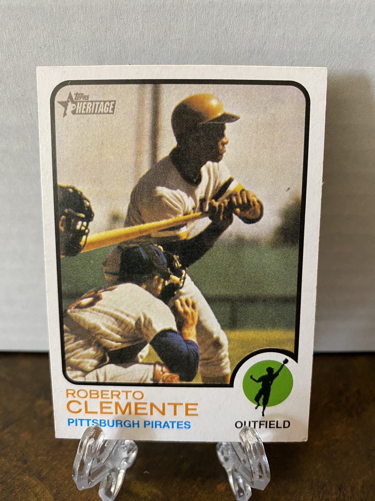 2022 Topps Heritage 73 "Throwback" #50 Roberto Clemente Pittsburgh ...