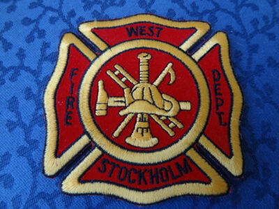 West Stockholm NY Fire Dept. Only One On eBay - Sew on, Iron On ...